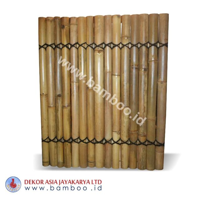 Half cut Natural bamboo fence 2 back slats